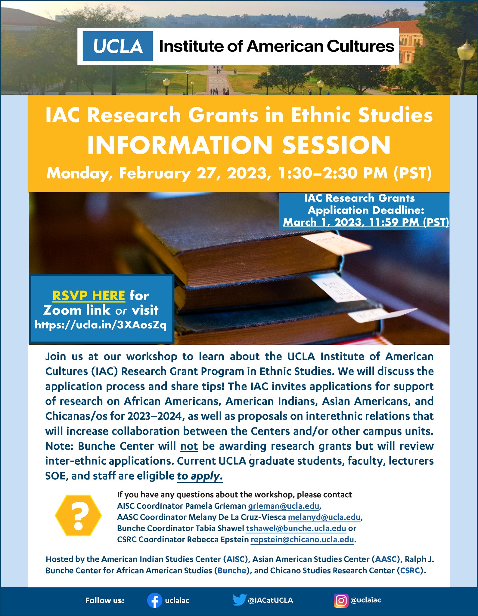IAC Research Grant Information Session | UCLA Chicano Studies Research Center